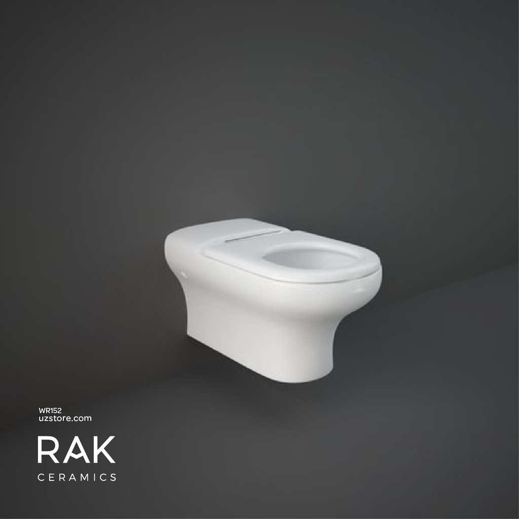 RAK Ceramic Compact Wall Hung WC Rimless 70CM CO23AWHA with soft seat YFG085A | UZ Store